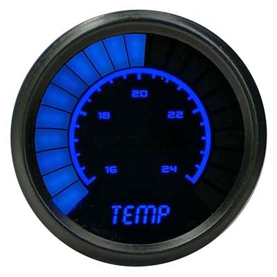 Gauge, Water Temp, Intellitronix LED Bar Graph, 2-1/16", 160-240 Deg F ...