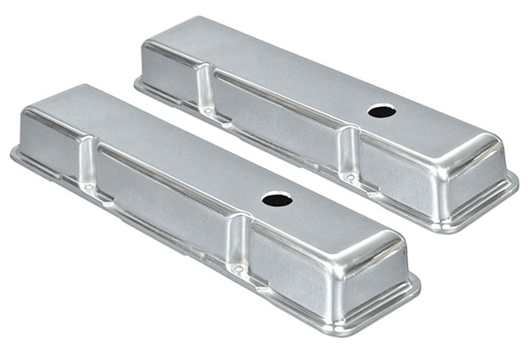 Valve Covers, Eddie Motorsports Cast Aluminum, SBC, Short, Smooth ...