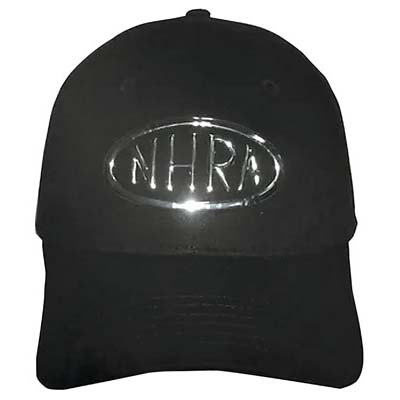 Hat, NHRA Chrome Logo, Black, Velcro @ OPGI.com