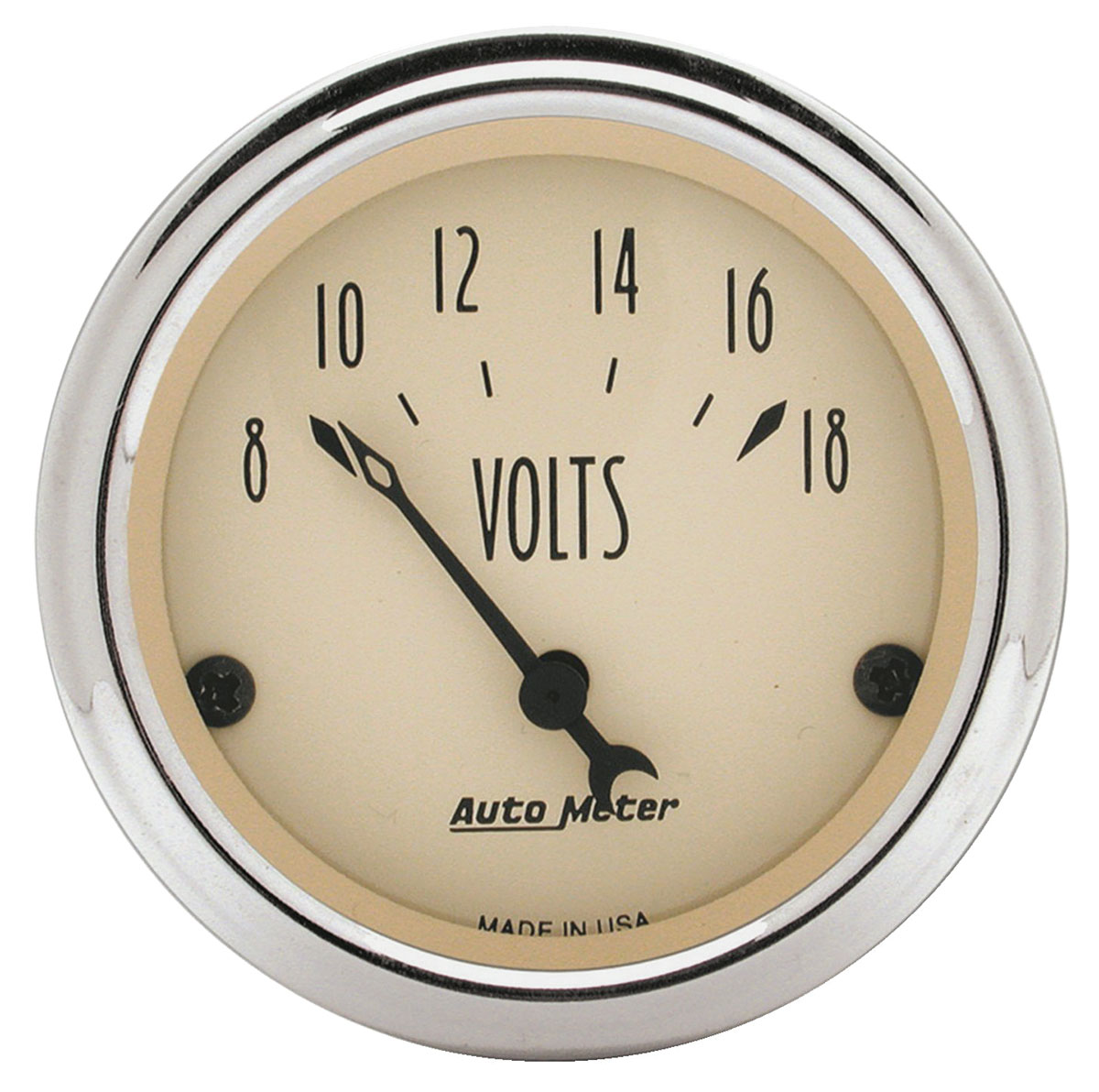 Gauge, Voltmeter, AutoMeter, 2-1/16", Air-Core, 8-18V @ OPGI.com