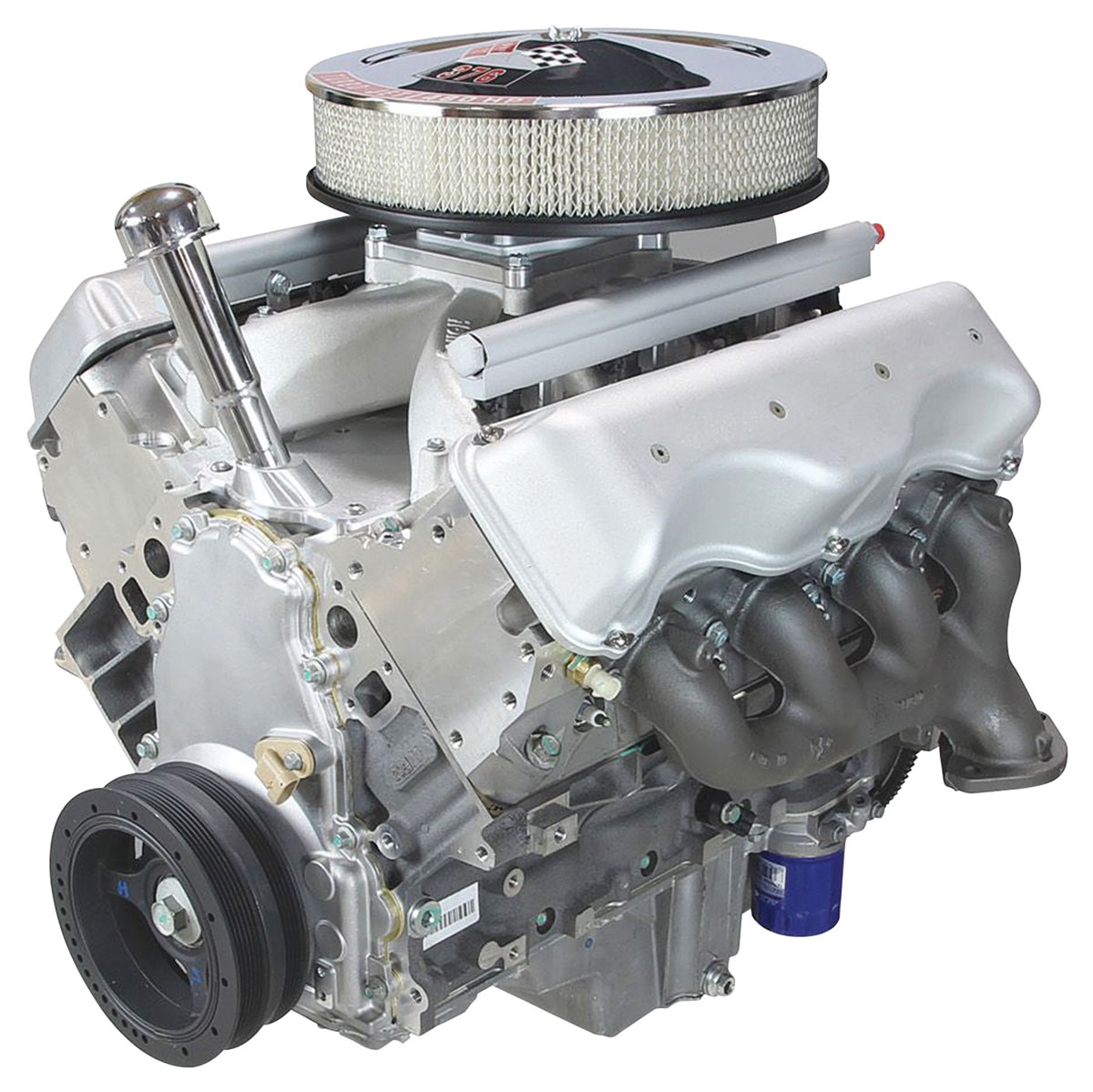 Crate Engine, Lokar, LS3 495 HP, 14" Classic, 409 Chevy Style Valve ...