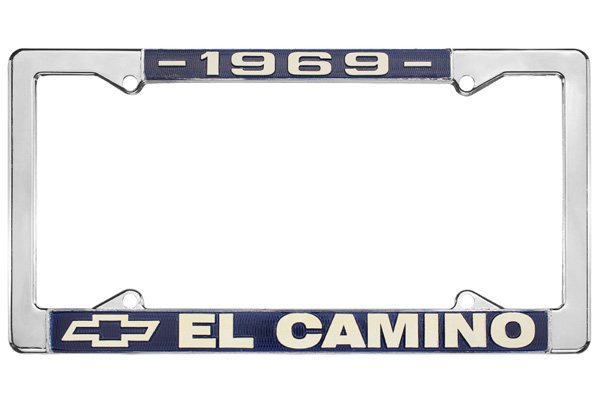 RESTOPARTS - License Plate Frame, 1969 El Camino @ OPGI.com