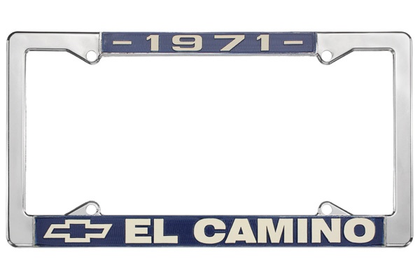 RESTOPARTS - License Plate Frame, 1971 El Camino @ OPGI.com