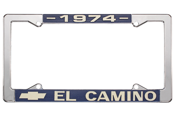 RESTOPARTS - License Plate Frame, 1974 El Camino @ OPGI.com