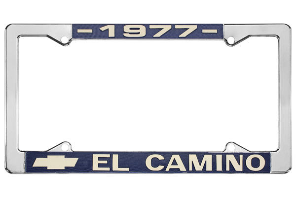 RESTOPARTS - License Plate Frame, 1977 El Camino @ OPGI.com