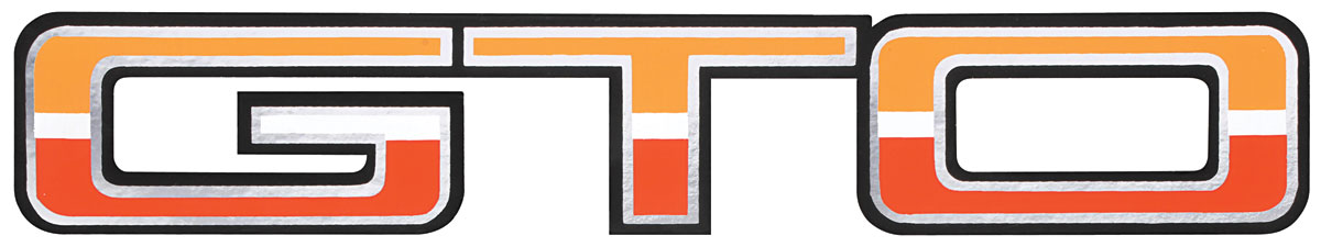 Decal, 74 GTO, Body, GTO, Light Orange, Dark Orange, White @ OPGI.com
