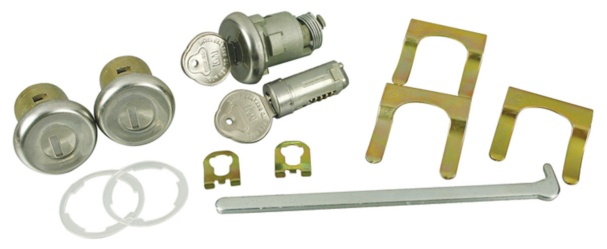 Lock Set, Glove Box/Trunk/Doors, 1968 Chevelle, w/ Original Style Keys ...