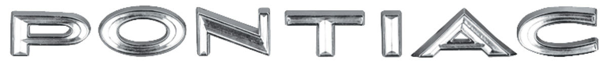 Emblem, Header Panel, 1967 "Pontiac" Letters @ OPGI.com