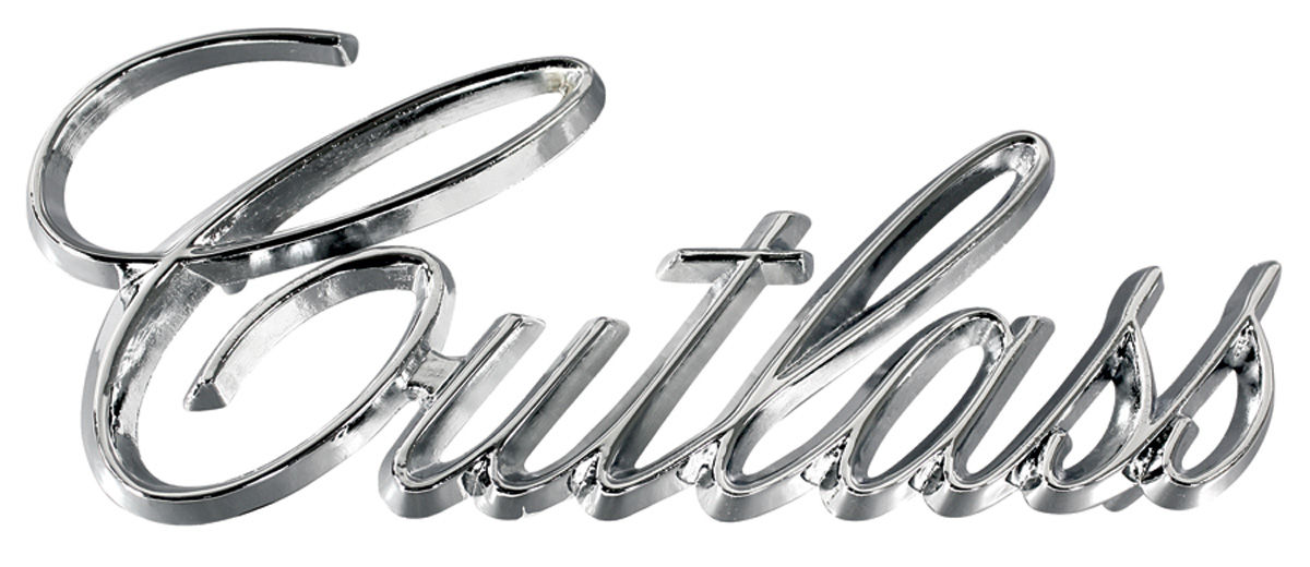 Emblem, Trunk, 1971-72 Cutlass, Script @ OPGI.com