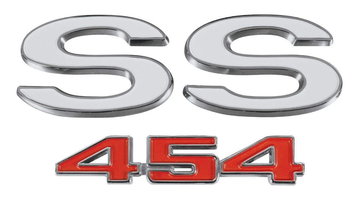 RESTOPARTS - Emblem Kit, Tailgate, 1970-72 El Camino SS, 454 @ OPGI.com